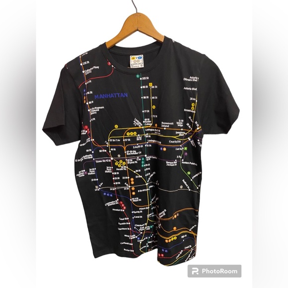 NYC Subway Line | Shirts | Nyc Subway Line Black Tshirt Mta Map Short ...